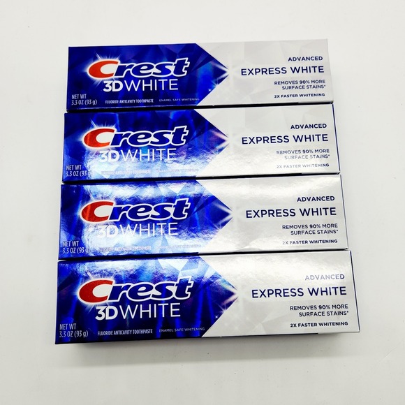 Crest | Bath | Crest 3d Express White Whitening Toothpaste 33 Oz Tubes ...